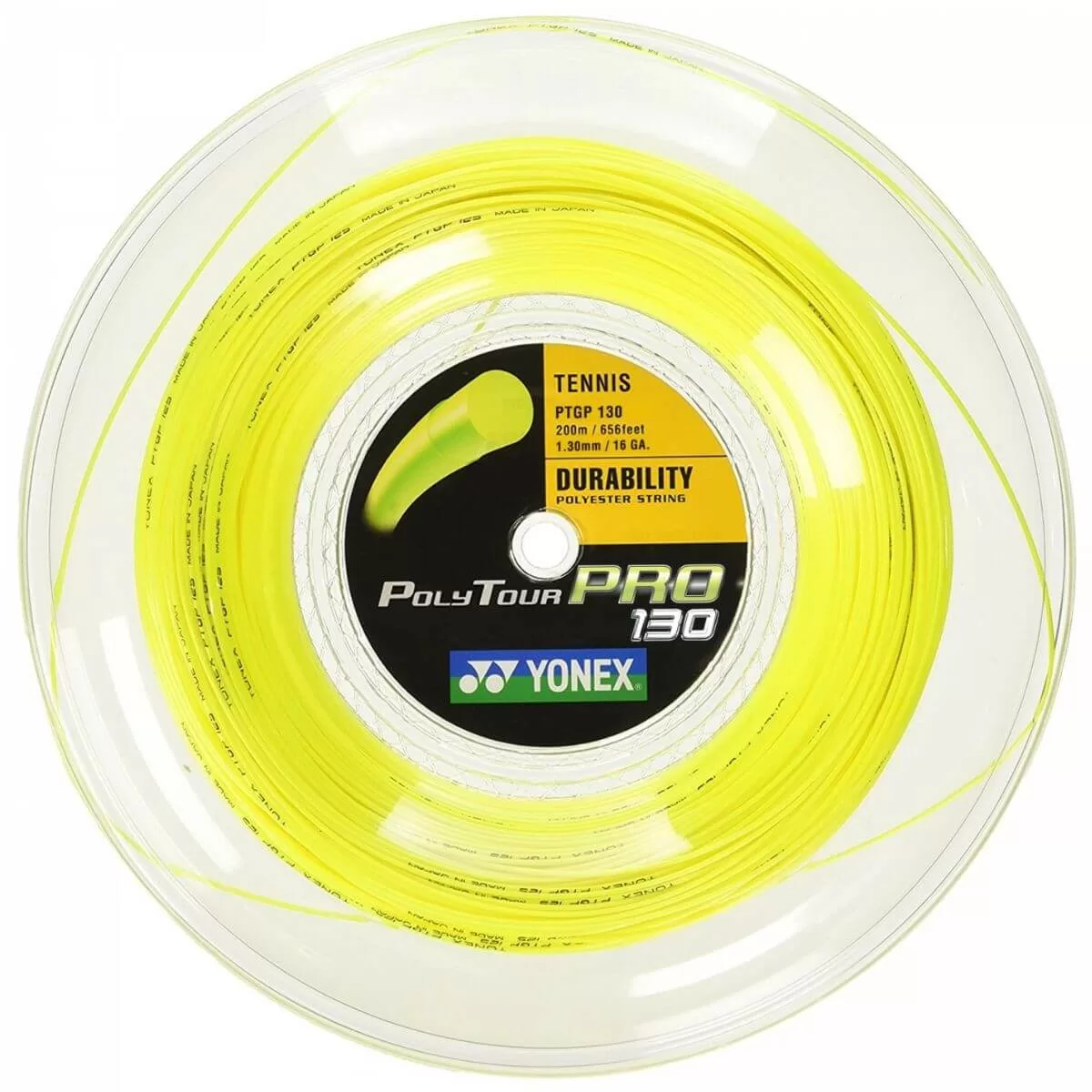 Rollo de Cuerda Yonex Poly Tour Pro Amarillo (200m) - Panino Tennis